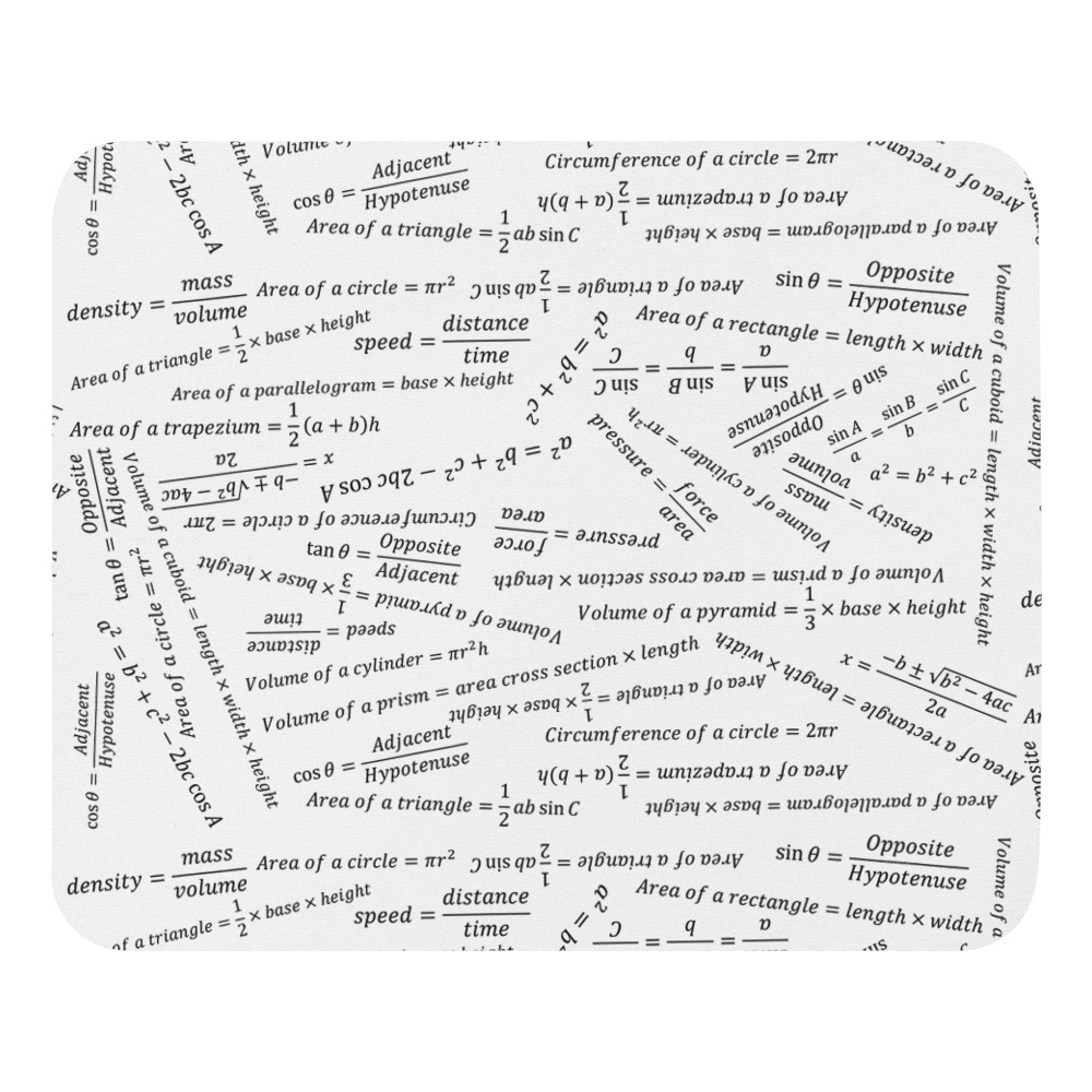 Maths formula mouse pad - Incredible Maths