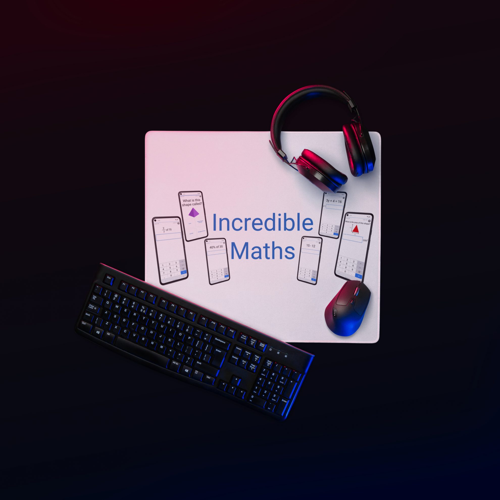 Incredible Maths Gaming mouse pad - Incredible Maths